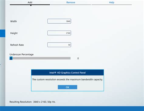 issues creating custom resolution since windows 10 timing standard