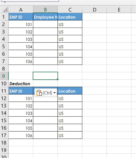 how to split datatable into multiple datatables using empty row as