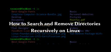 linux command to list directories recursively linux world