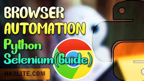 automation with python selenium browser automation