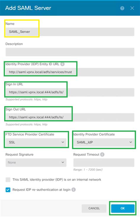 configure anyconnect with saml authentication on ftd managed via fdm