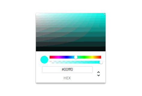 chrome flavored color picker in vue js