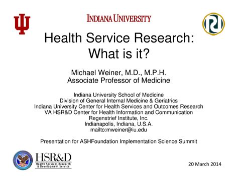 Health Service Research What Is It Asha Journals Academy