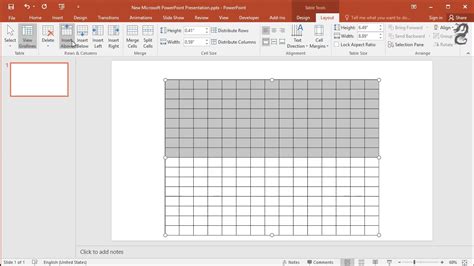 how to add row and columns in powerpoint table youtube