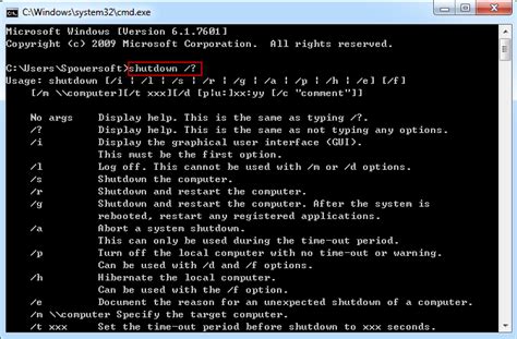Cmd Command To Shutdown Computer How To Shutdown Reboot Computer In