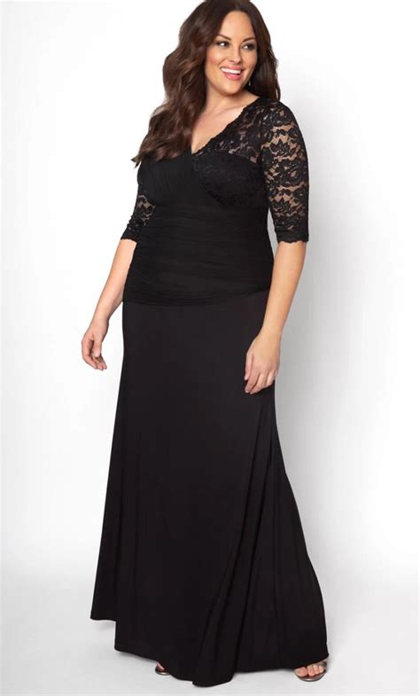 Kiyonna Evening Long Plus Size Gown Plus Size Prom Dresses Plus Size