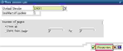 set default print format for abap list