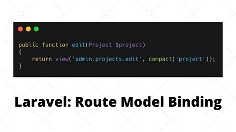 laravel route model binding default custom and laravel 7 youtube