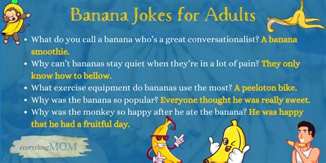 95 Funny Banana Jokes For Adults {must Read} Everythingmom