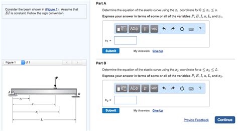 Solved Consider The Beam Shown In Figure 1 Assume That Ei