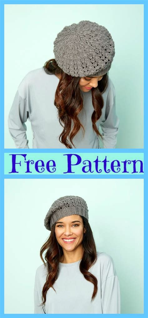 10 Beautiful Crochet Berets Free Patterns Diy 4 Ever Crochet