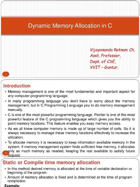 dynamic memory allocation in c 248002033 pdf
