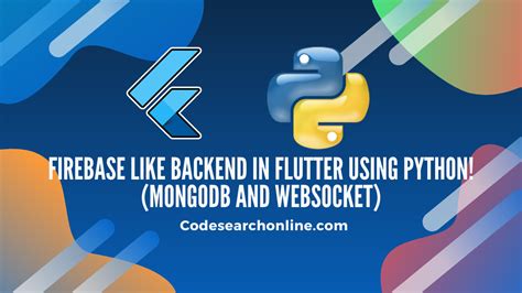flutter python firebase like backend using python