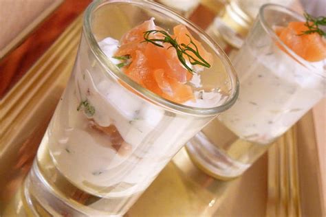 Recette De Verrines De Saumon Fumé Ricotta Ciboulette Et Aneth
