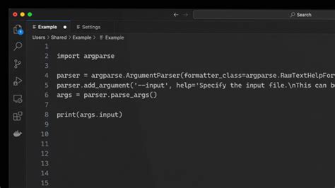 Basic Example Of Argparse Argumentparser Format Help In Python