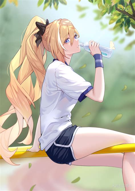 Safebooru 1girl Absurdres Bangs Bianka Durandal Ataegina Black Shorts