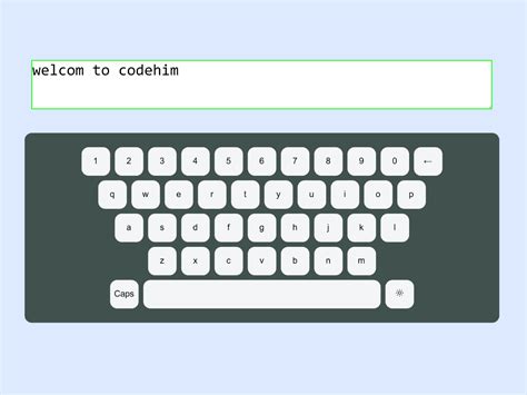 virtual keyboard javascript source code — codehim