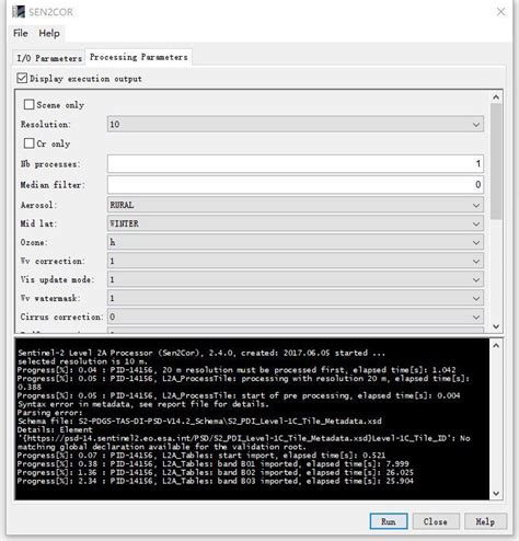 can t process some tiles sen2cor indexerror list index out of range