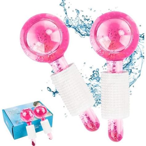 Lot De 2 Rouleaux à Glace Pour Le Visage Rouleau De Massage Facial