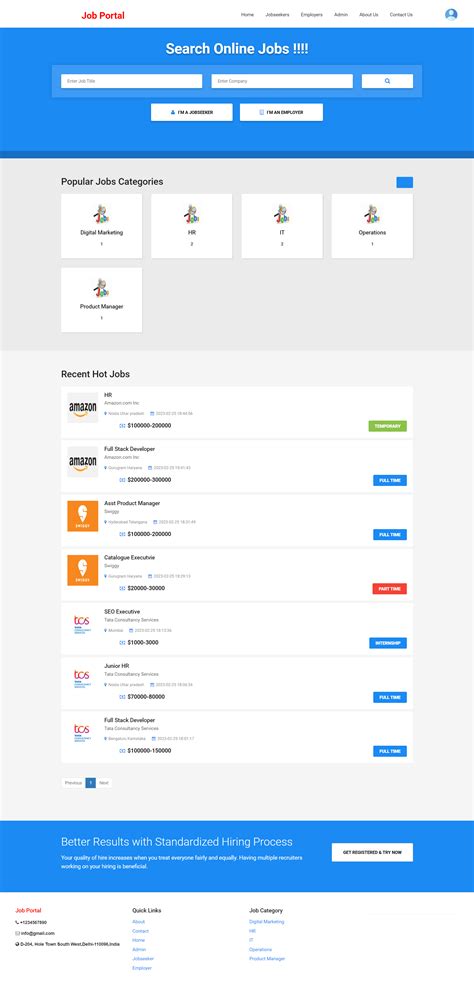 job portal project in php free download php job portal project