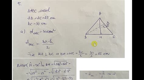 In Figura Alaturata Este Reprezentat Triunghiul Isoscel Abc Cu Ab Ac 25