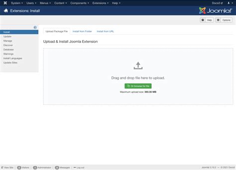 help310 extensions extension manager install joomla documentation