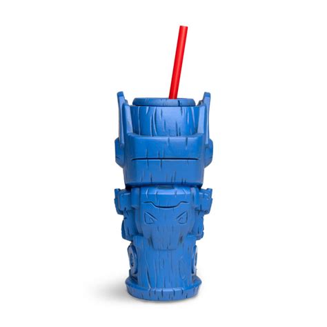 Geeki Tikis Transformers Optimus Prime Plastic Tumbler With Straw 26