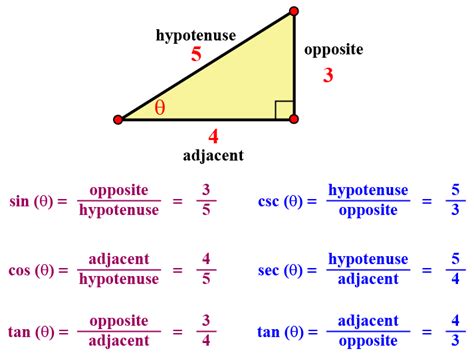 Calculating Angle And Side Values Using Trigonometric Ratios A