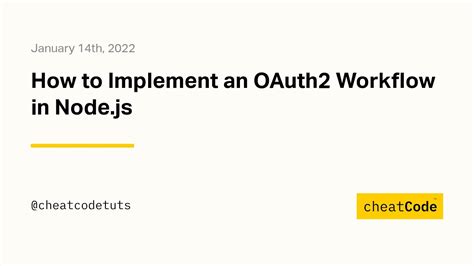how to implement an oauth2 workflow in node js youtube