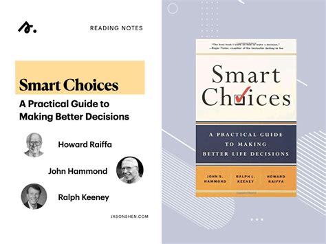 Smart Choices A Practical Guide To Making Better Life Decisions