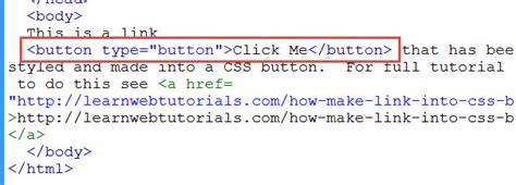 how to make a link into a css button learn web tutorials