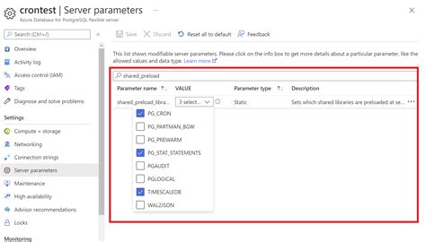 erweiterungen azure database for postgresql flexible server