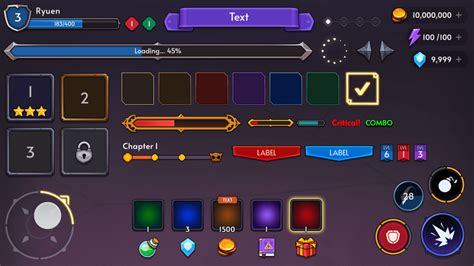 gui pro kit fantasy rpg unity asset