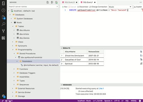 create a stored procedure in sql server 2017