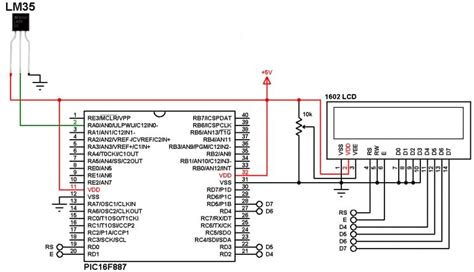 how temperature sensor is interfaced with pic micro