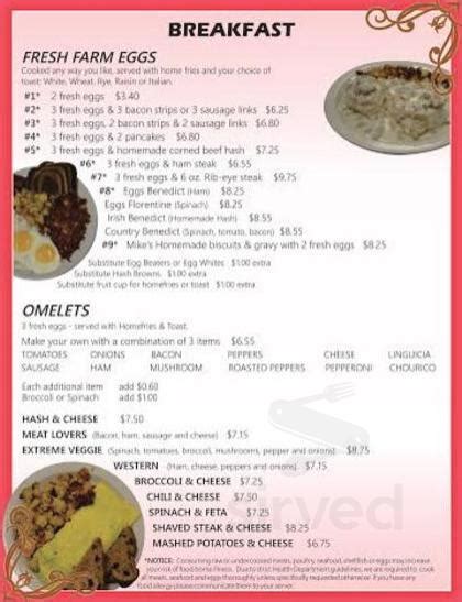 Gels Kitchen Menu In West Warwick Rhode Island Usa
