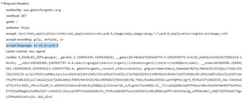headers accept language geeksforgeeks