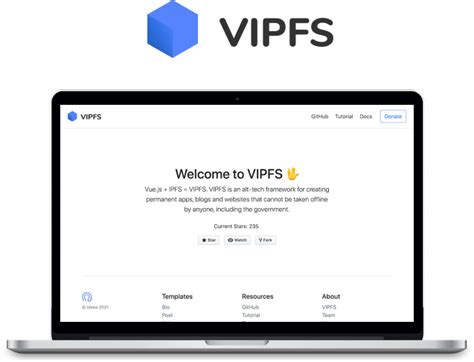 vue js ipfs vipfs create unstoppable applications