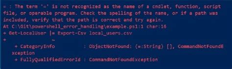 what s new with powershell error handling