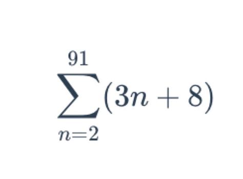 how to find the sum of an arithmetic series using sigma notation