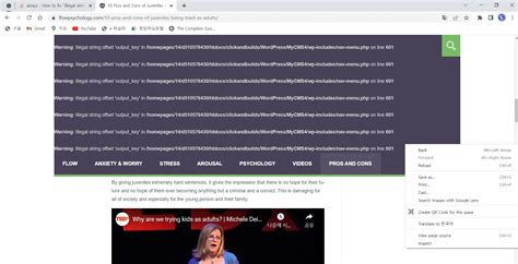 arrays how to fix illegal string offset output key in nav menu
