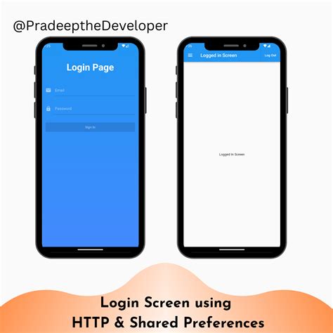 how to implement user authentication in a flutter app using shared