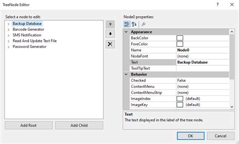 tree view control demonstration in vb