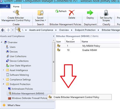 on premises bitlocker management using system center configuration
