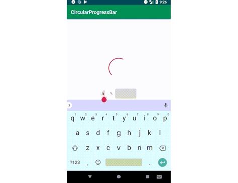 a lightweight customisable circular progressbar view for android