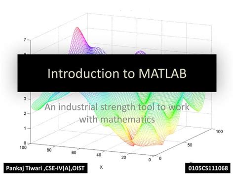 Introduction To Matlab Ppt Free Download