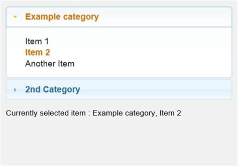 jquery plugin for accordion style item selector jquery ui item