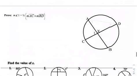 Other Angles Two Chords Intersecting Youtube