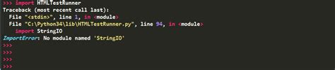 python 3 에서 html testrunner py 로 importerror no module named stringio 를