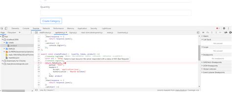 node js failed to load resource the server responded